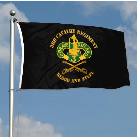 Accents | Nwt 3rd Armored Cavalry Regiment Flag 3x5feet Blood And Steel ...